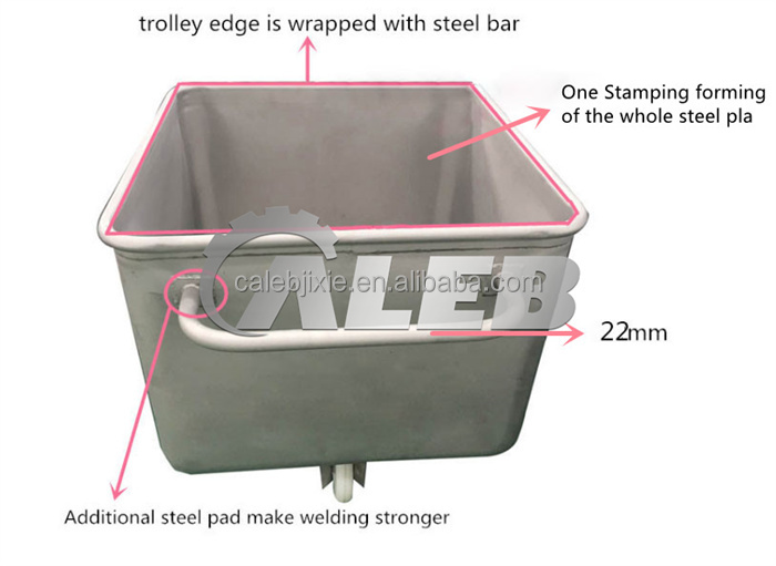 200l Meat Bin, Trolley, And Cart For Efficient Meat Storage And ...