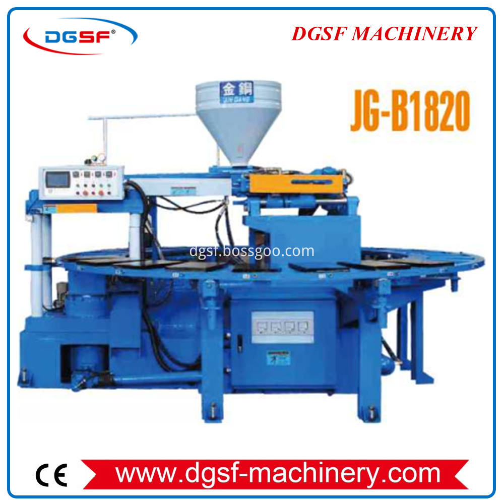 Fully Automatic Rotary System Single Color Plastic Footwear Injection ...
