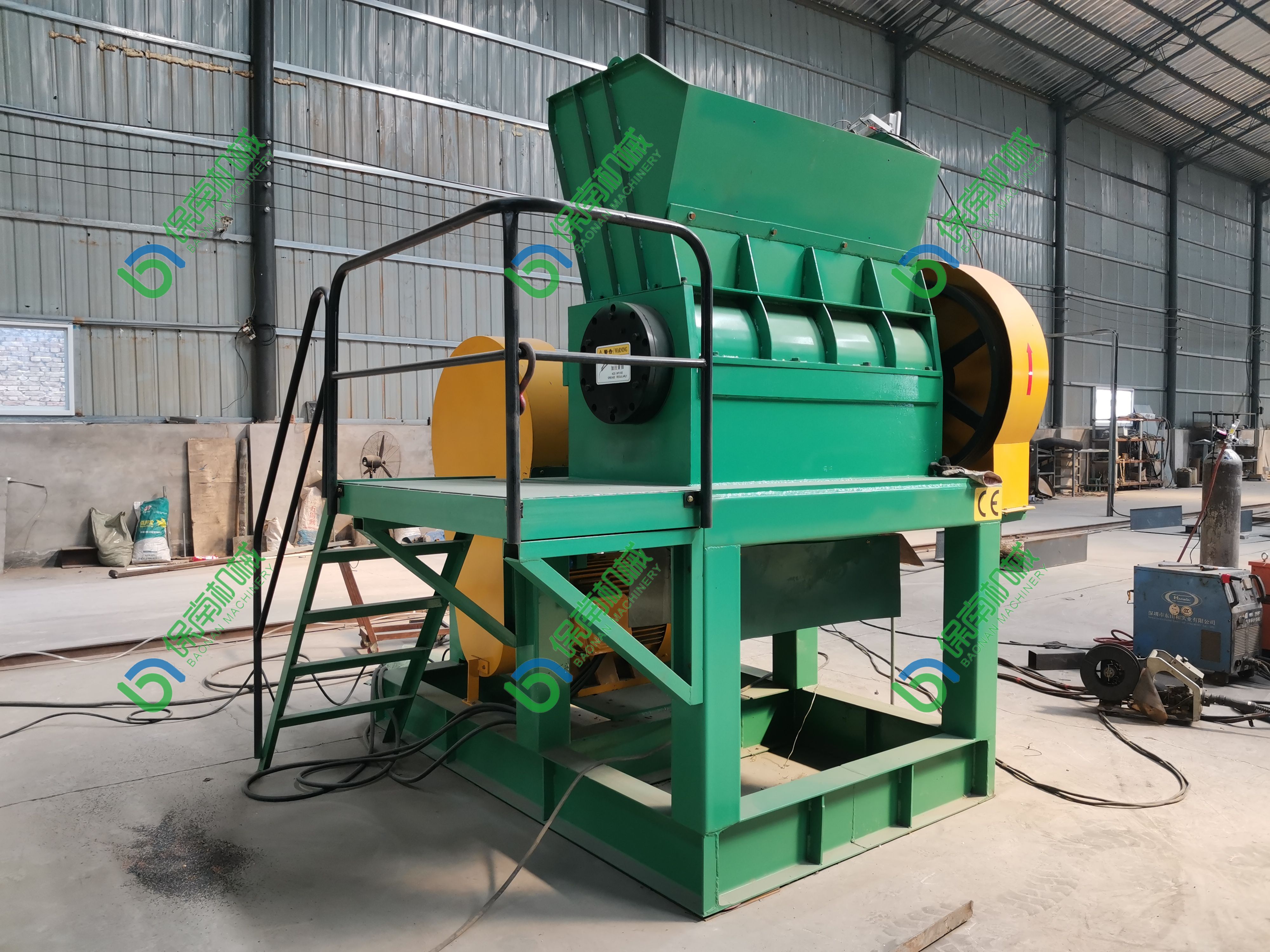 High Quality Used Single Shaft Shredder For Plastic Recycling Pe Pp/pet ...