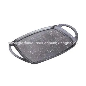 Die-cast Aluminum Griddle Plate, Eco-friendly, Measures 36x22.5x3.2cm ...