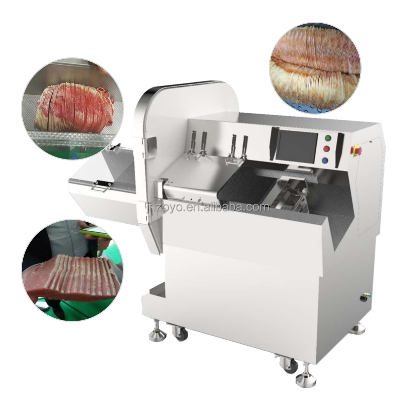 Automatic Meat Slicer And Cutting Machine For Fresh And Frozen Bacon ...