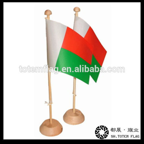 Wooden Flag Pole And Stand Table Banner, High Quality Wooden Flag Pole ...