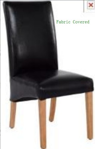 Straight Back Fabric Covered Dining Chair/straight Back Dinner Chair ...