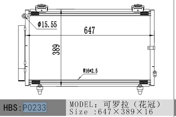 Car Ac Condenser For Toyota Corolla 8845012241 8845012240 884501-2241 ...