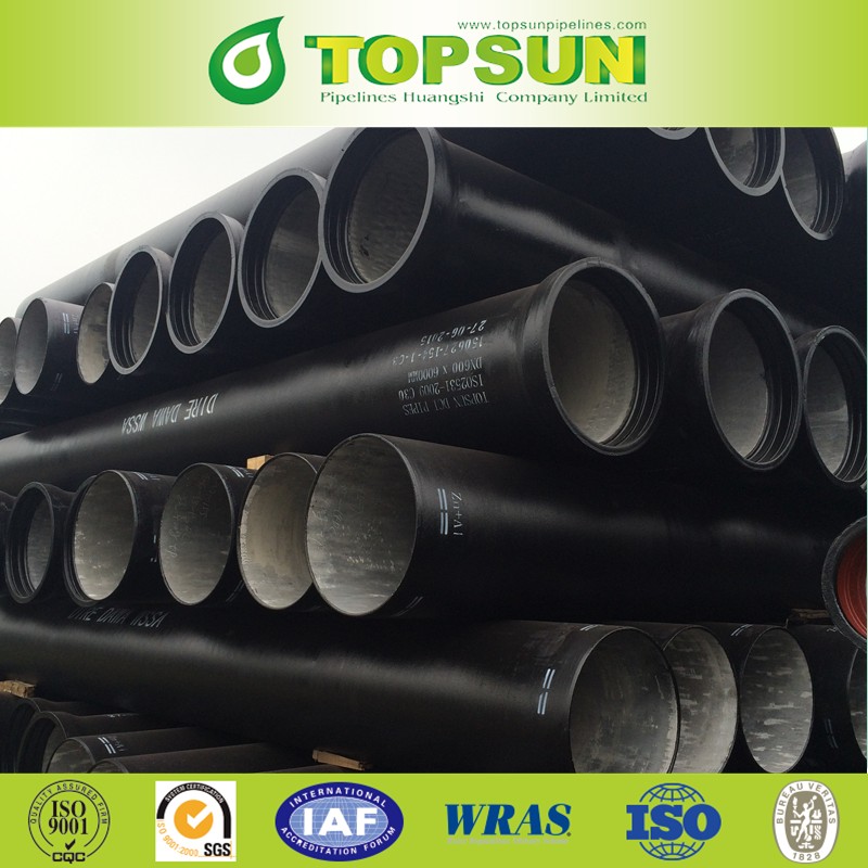 Ductile Cast Iron Pipe K9 Tyton 350mm Ductile Iron Pipe Cement Lined ...