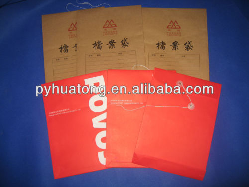A4 Kraft File Cover With String/kraft Envelope With String, High ...