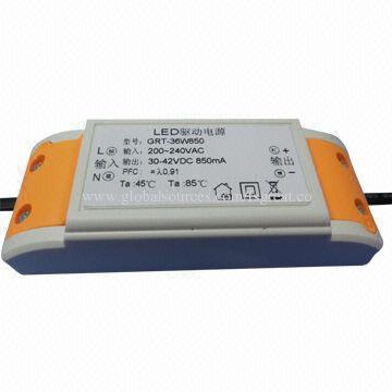 36w Constant Current Indoor Led Driver With 30-42v Dc Output Voltage, High Quality 36w Constant ...
