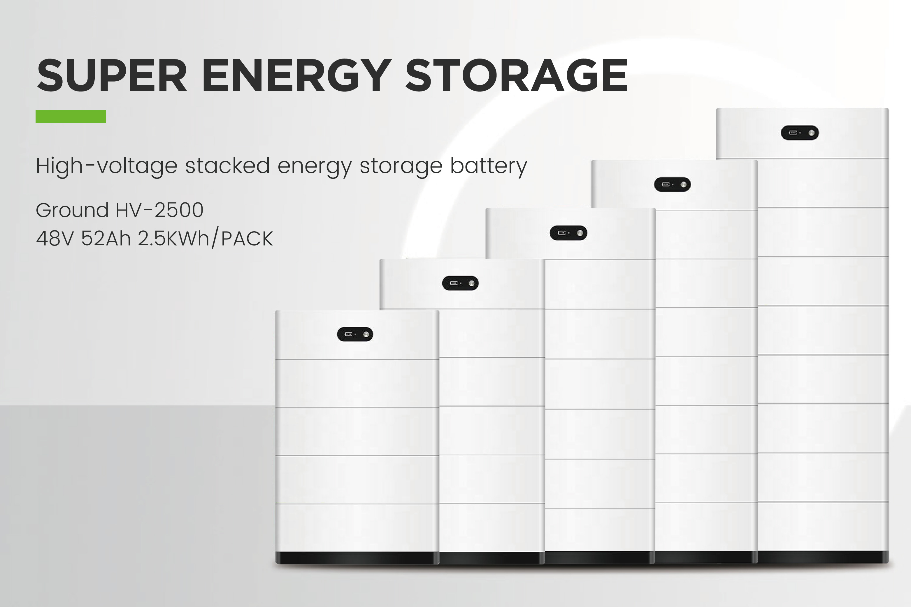 High Voltage Three Phase Pv Battery: Stackable 2.5kwh To 20kwh ...