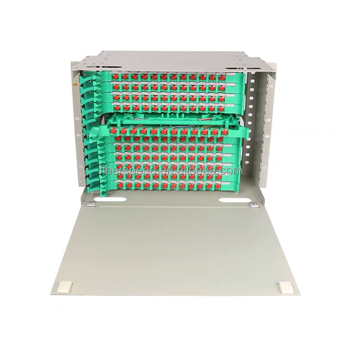 19 Inch Rack-mounted Cabinet 144 Cores Optical Fiber Distribution Frame ...