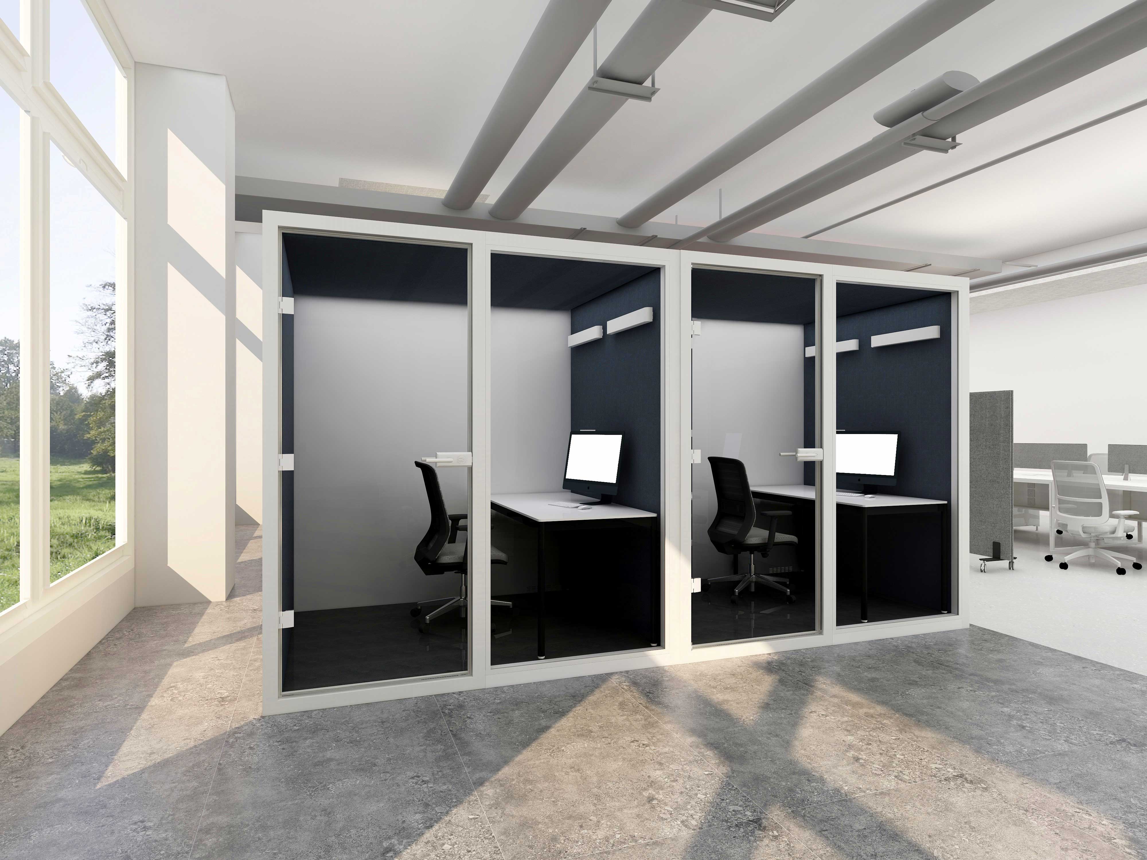 Booth Office Big Space Soundproof Double Double คุณภาพสูง Booth Office ...