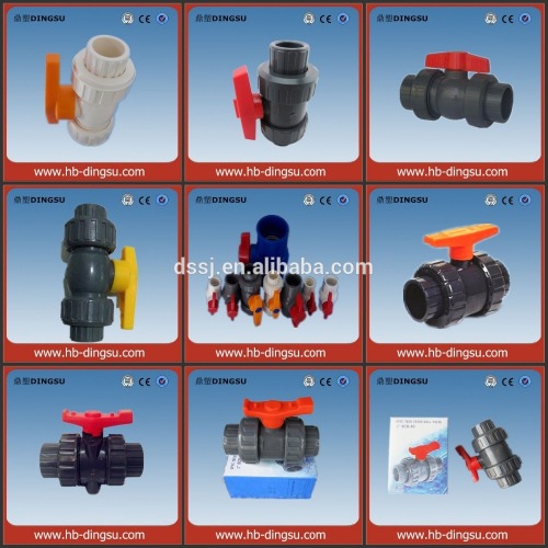 Plastic Pvc Double Union Compact Ball Valve, High Quality Plastic Pvc ...