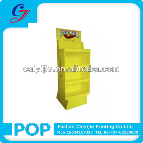 Yellow Cardboard Banquet Food Display Stand Hot Food Display Cabinets ...
