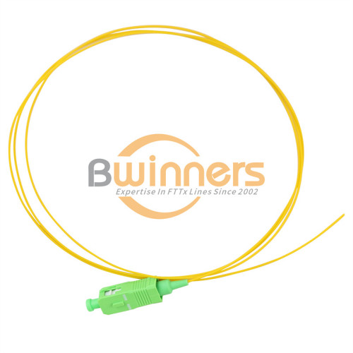 Single Mode Fiber Pigtails 9i125 Sc Apc G652d 0.9mm Lszh 1m, High ...
