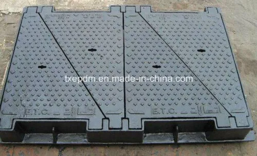 Ductile Iron Double Triangle Manhole Cover D400, High Quality Ductile ...