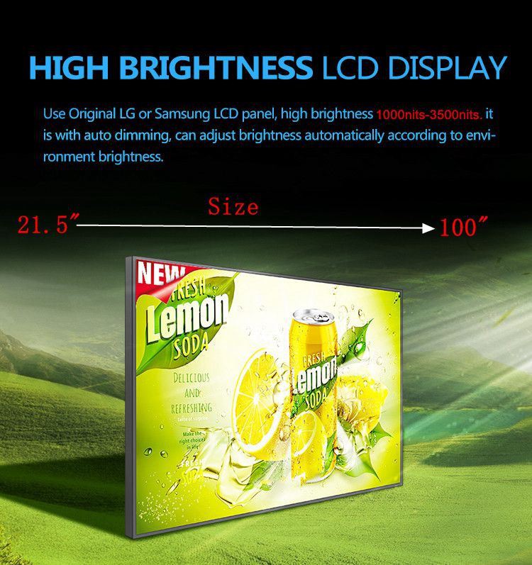 High Brightness 23.6 Inch 1000 Nits Lcd, High Quality High Brightness ...