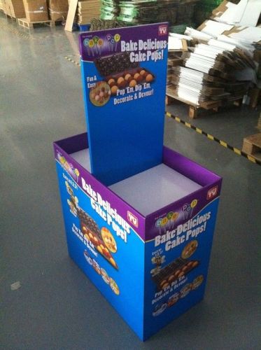 Pop Corrugated Point Of Purchase Cardboard Dump Bin Display For ...