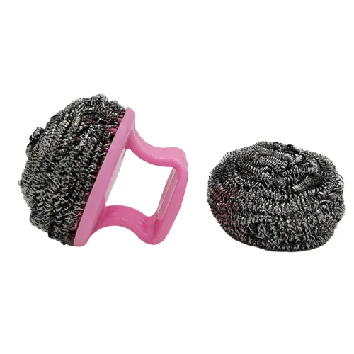 Stainless Steel Scourer With Plastic Handle, High Quality Stainless ...