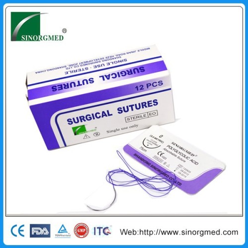 Free Samples Absorbable Medical Polyglycolic Acid Suture, High Quality ...