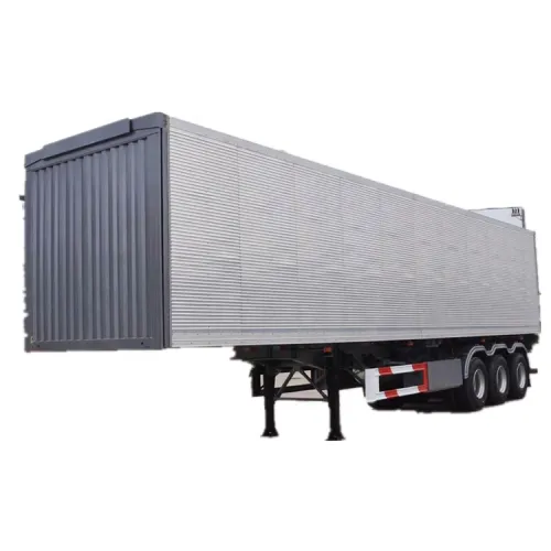 Trailer Semi Kotak Kargo Jenis Kontainer, kualitas tinggi Trailer Semi ...