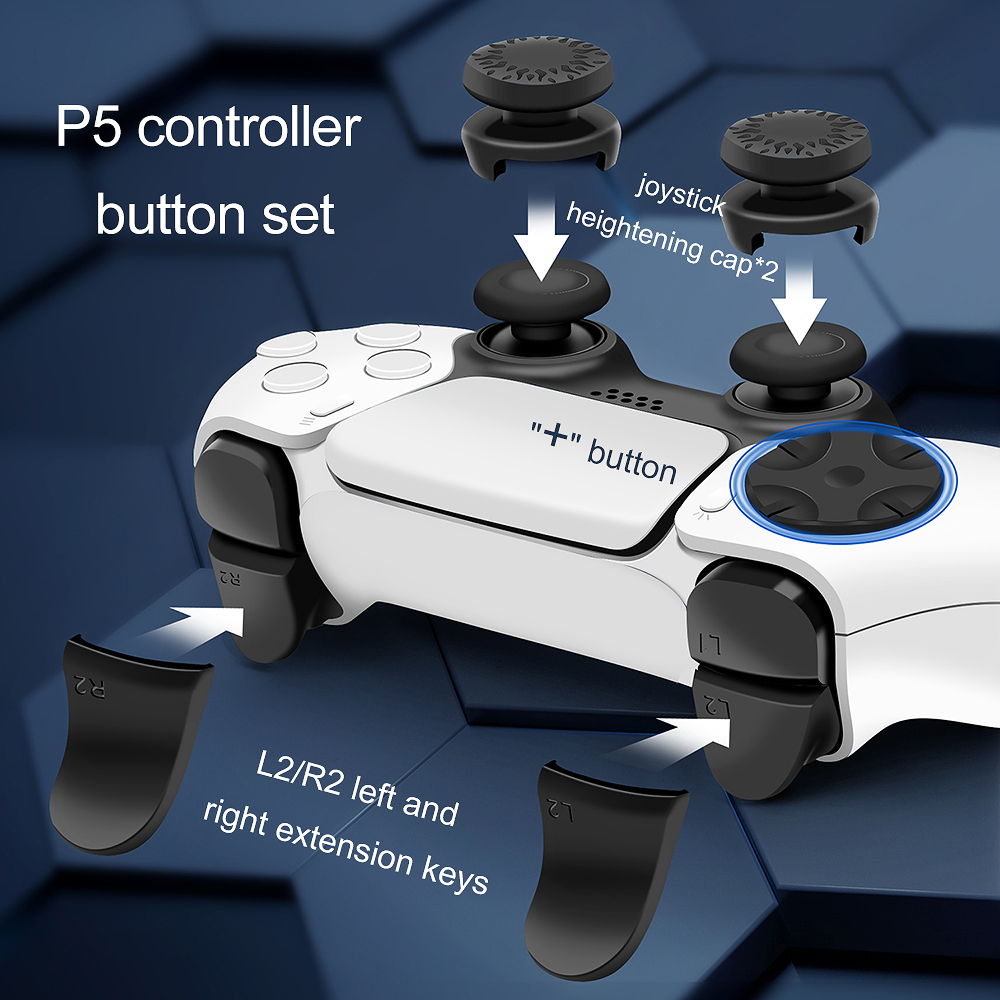 8 In 1 Ps5 Thumb Stick Grips - Non-slip Rocker Covers For Ps5 ...