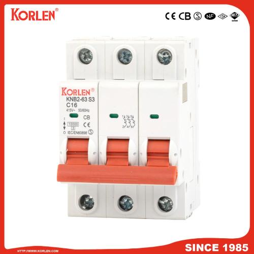 Miniature Circuit Breaker 3ka 32a Semko Knb2-63 3p, High Quality ...