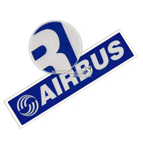 5pcs Airbus Logo Sticker Water Proof For Car Motorcycle Luggage Fridge ...