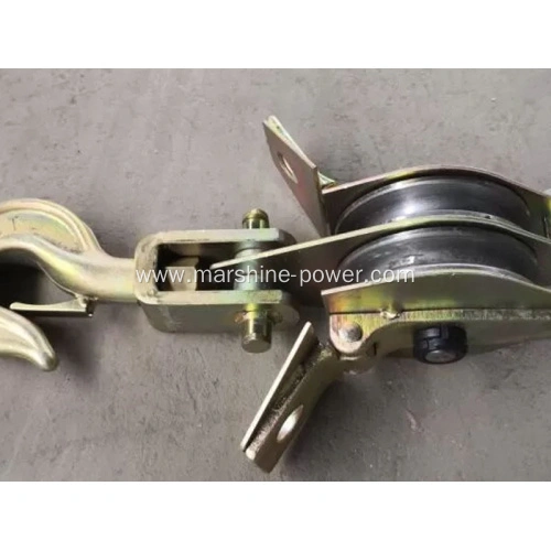 Double Wheel Rope Pulley Lifting Pulley Wheels China Manufacturers ...