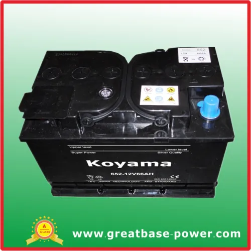652-12v66ah Dry Cell Battery Auto Battery, High Quality 652-12v66ah Dry ...