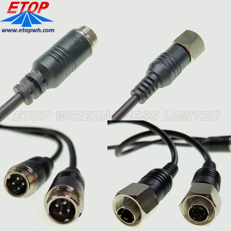 Molded 4pin Din Plug Connector Radio Cable Assembly, High Quality ...