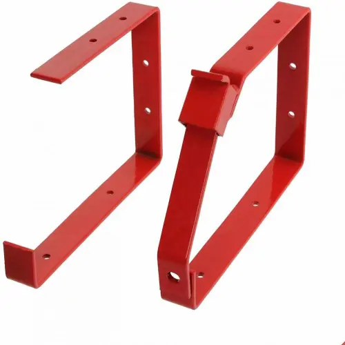 Powder Coated Red Steel Ladder Storage Bracket, High Quality Powder ...