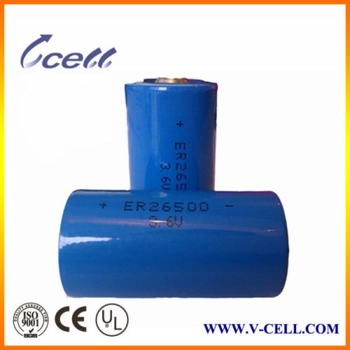 Lithium Thionyl Chloride Li-socl2 C Size Er26500m Battery, High Quality ...