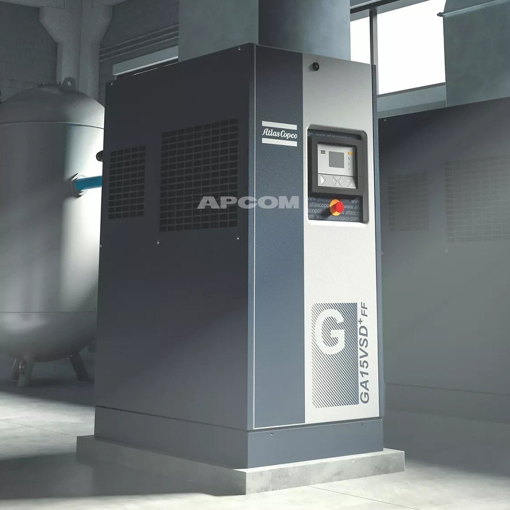 Atlas Copco Vsd+p Series Air Compressors: Ga7vsd+p To Ga26vsd+p, High ...