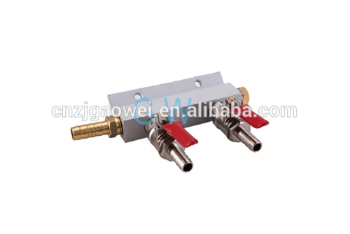 2 Way Gas Line Manifold Splitter With Check Valves For Beer (g3302 ...