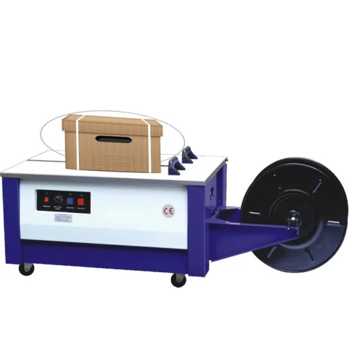 Low Platform Semi-automatic Carton Strapping Machine, High Quality Low ...