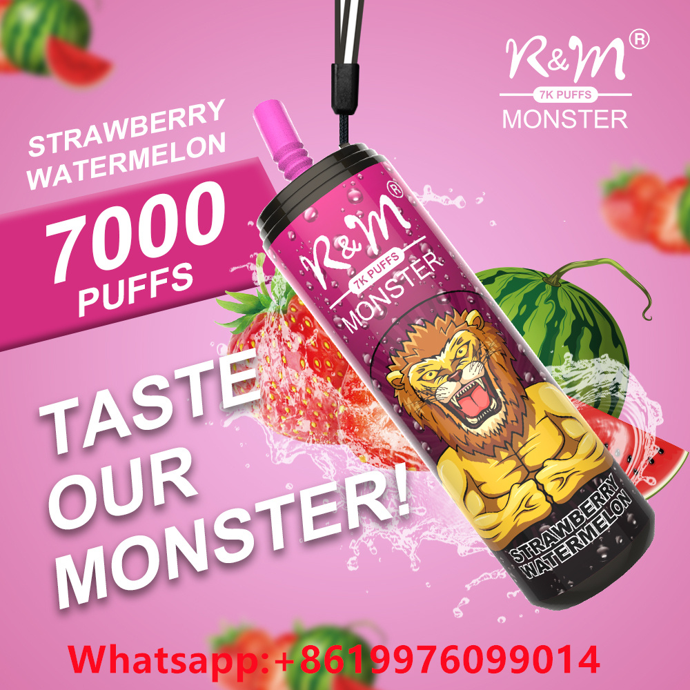 R&m Monster Disposerive Vape Pen 7000 Puffs คุณภาพสูง R&m Monster ...