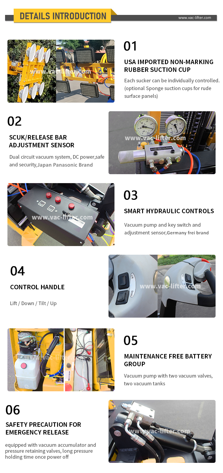 500 Kg Max Load Electric Hydraulic Stone Slab Lifting Machine, High ...