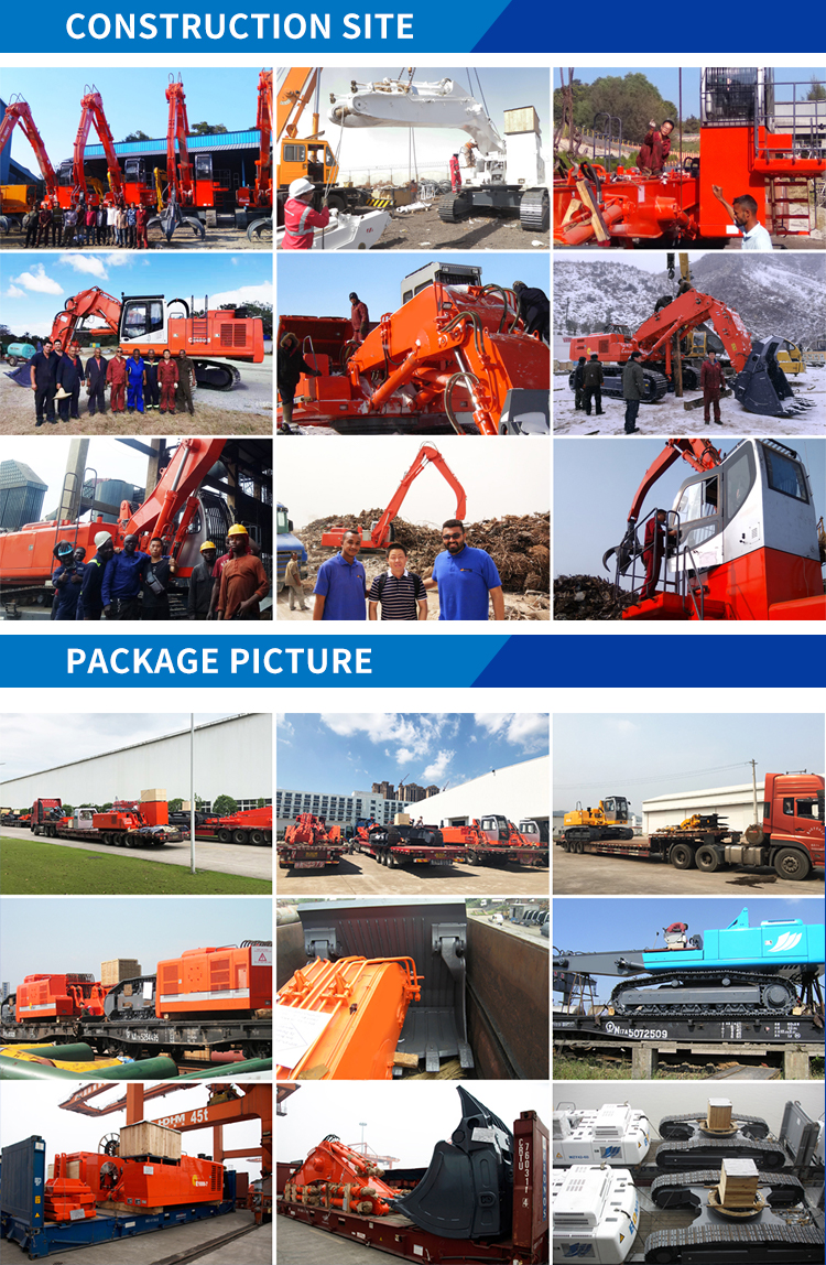 Mobile Hydraulic Scrap Grab Steel Garbage Chute Cleaning Machine 43 Ton ...