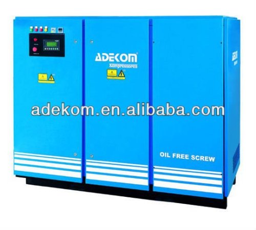 110~315kw Oil Free Rotary Screw Air Compressor/oil Free Screw Air ...