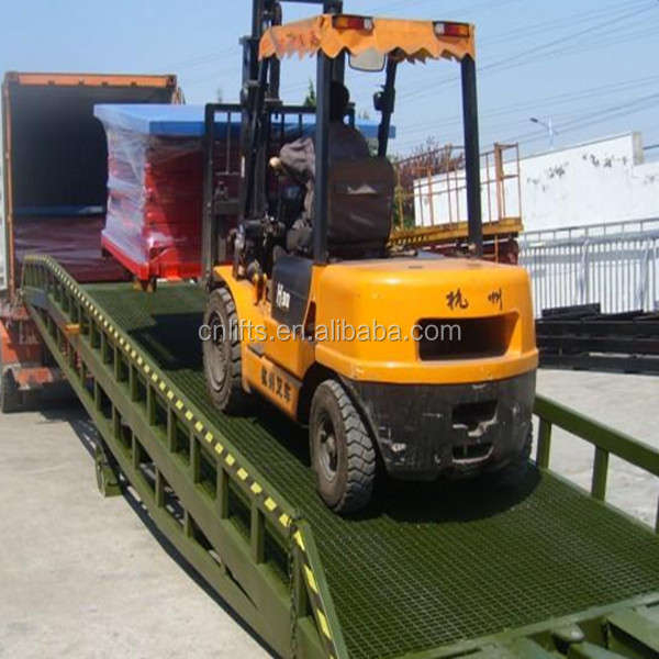Truck Yard Dock Levellers For Container Load Unloading Ramps, High ...