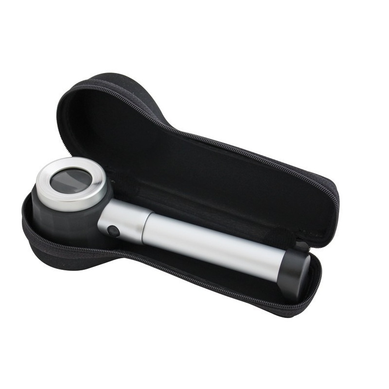 Aluminum Led 10x Handheld Magnifier Loupe, High Quality Aluminum Led ...