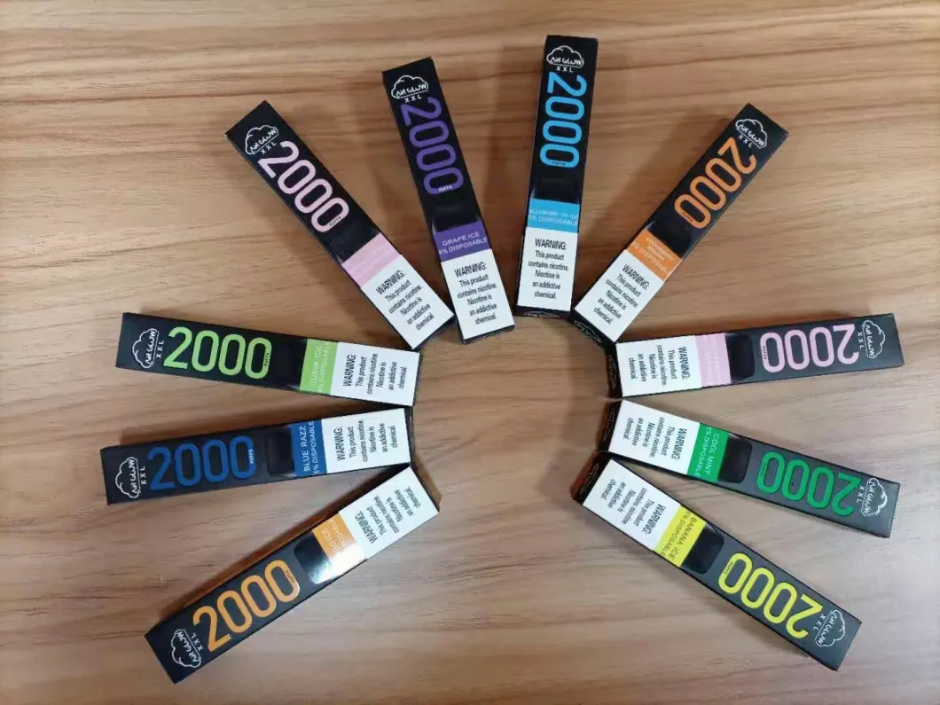 Air Glow Xxl Disposable Vapes E-cigarette 2000 Puffs, High Quality Air ...