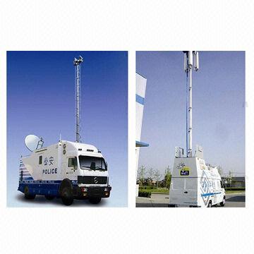 18m Vehicle-mounted Telescopic Antenna Mast Pole Tower, 10 To 18m ...