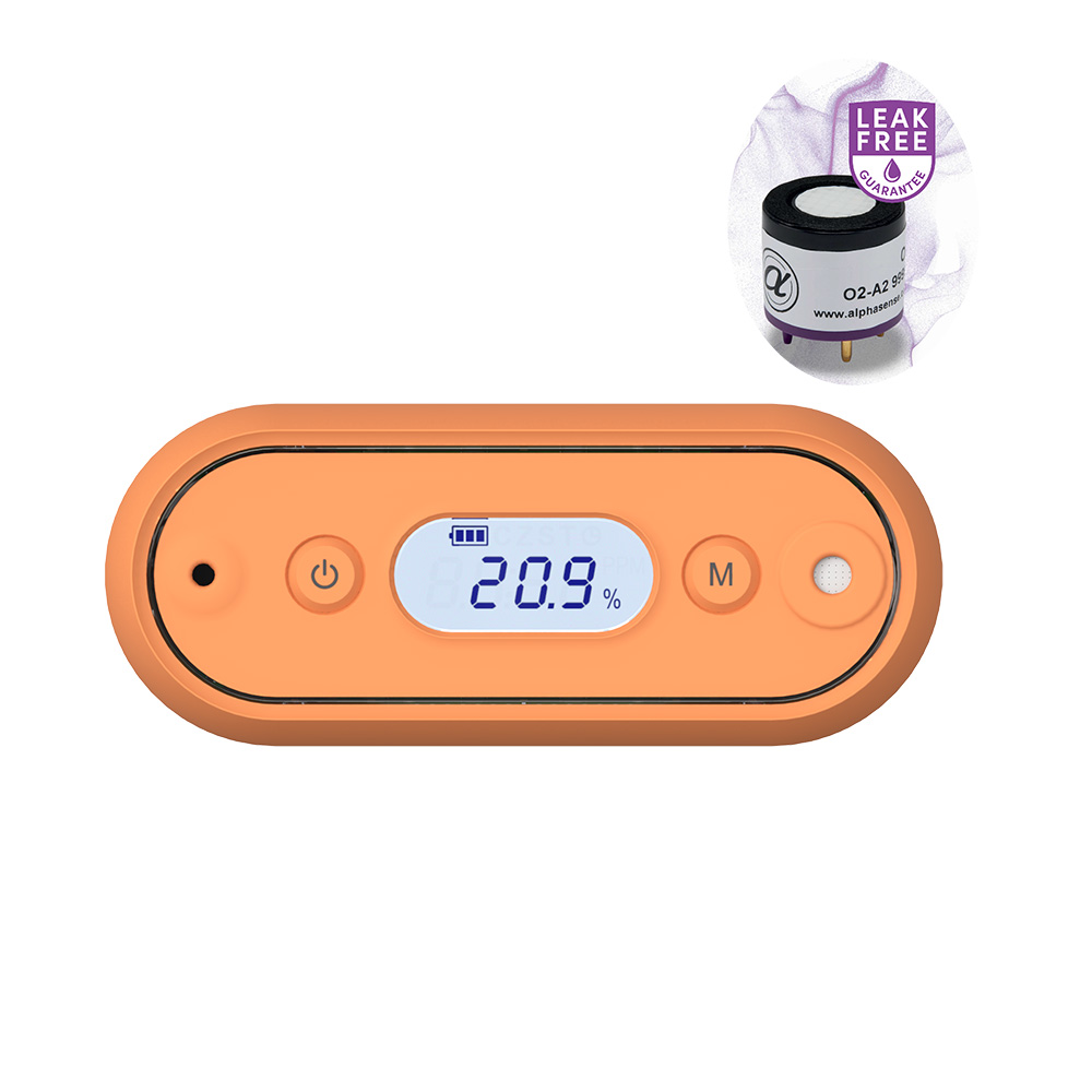 Oxygen Gas Meter With Lcd Display And Alarm For O2 Concentration ...