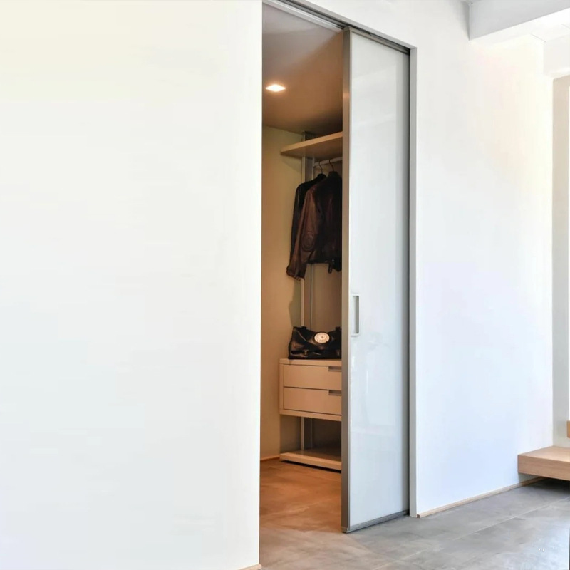 Sliding Door System For Cabinet Concealment: Pocket Door, Bifold Design ...