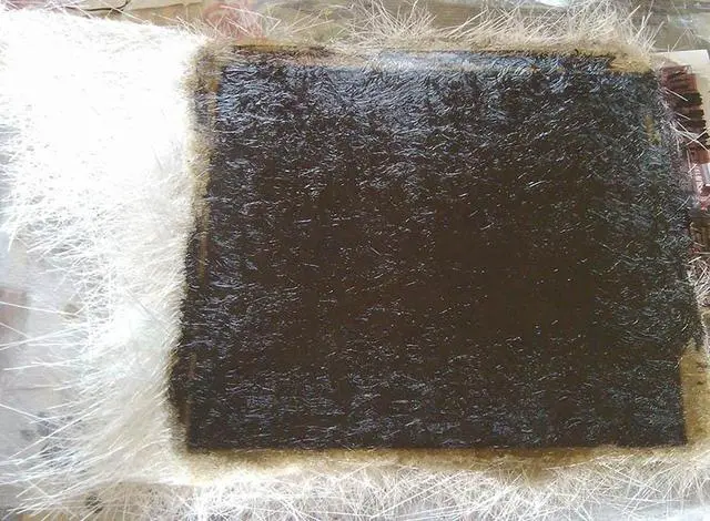 Is there a distinction between soft and hard fiberglass chopped felt?