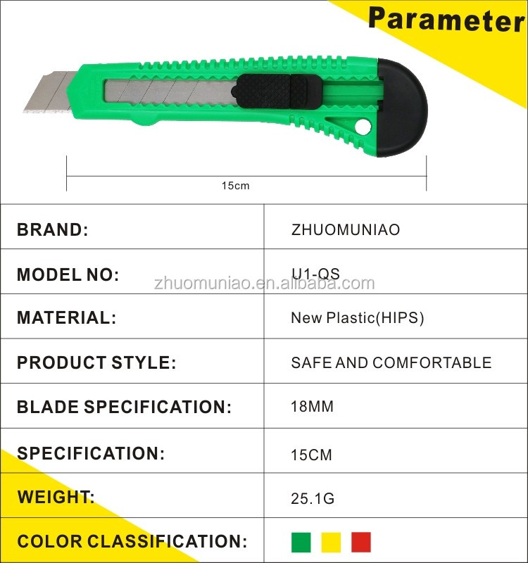 Multi-function Smooth Sliding Blade Plastic Utility Knife Factory ...