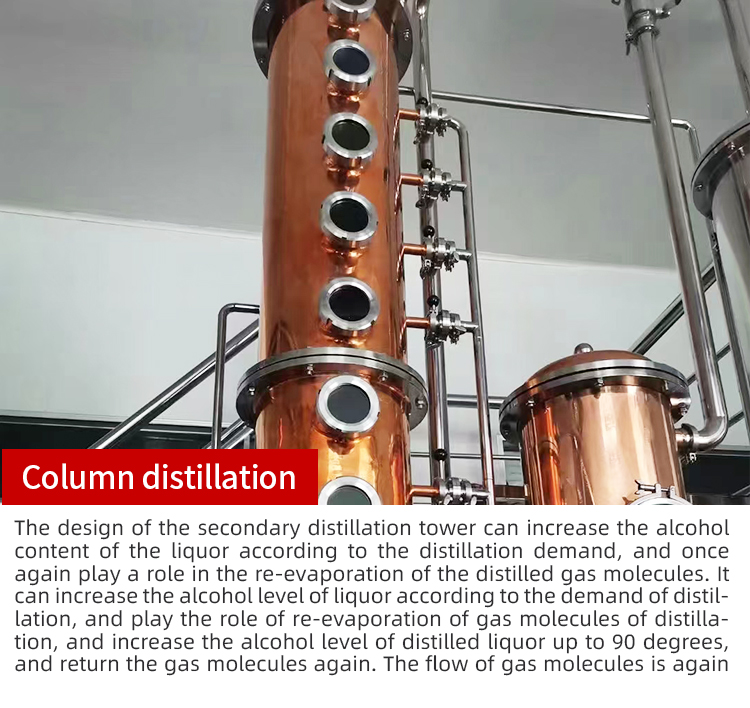 1000 Liter Gin And Whiskey Distilling Machine With Beanstalk Tower ...