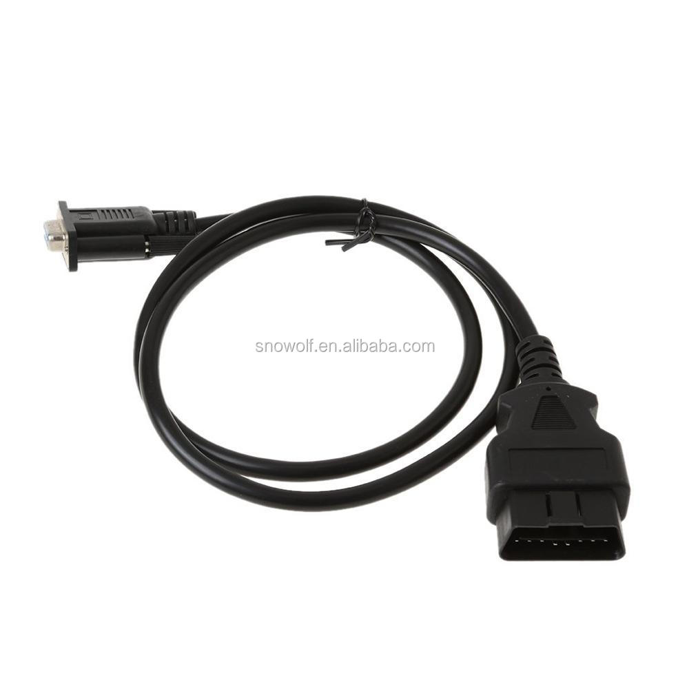 Db9 Serial Rs232 Obd2 Cable - Obd-ii To Db9 Adapter For Car Diagnostic ...