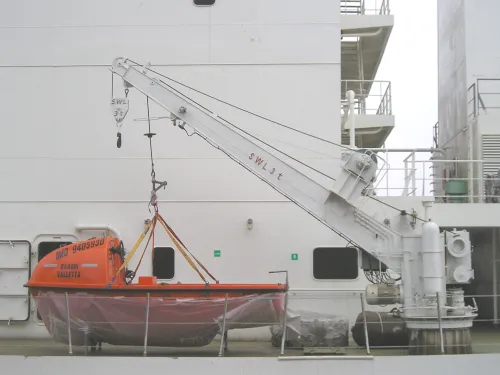 Single Arm Slewing Boat/raft Davit & Crane, High Quality Single Arm ...