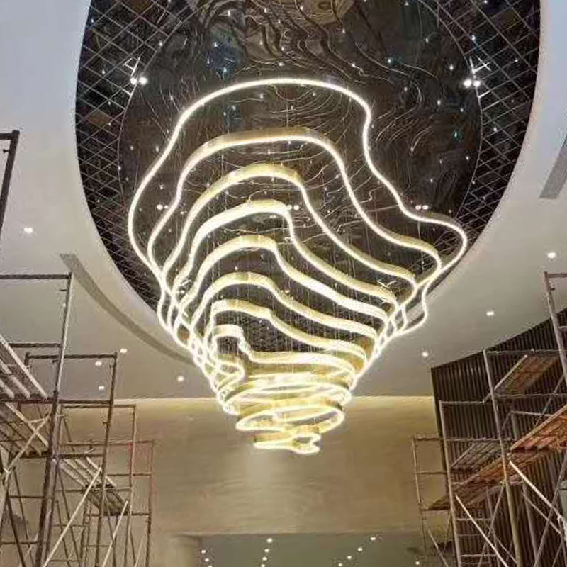 Modern Luxury Crystal Chandelier For Hotel Lobby And Villa Ceiling ...